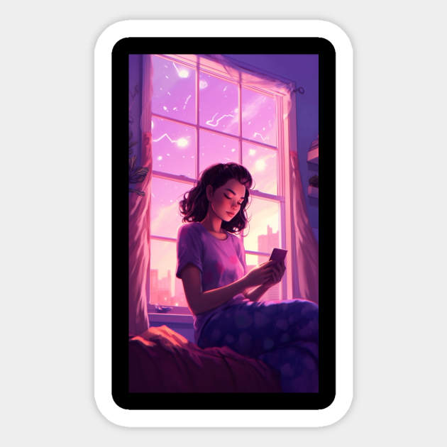 Lofi Girls Dreamscapes - Lofi - Sticker | TeePublic